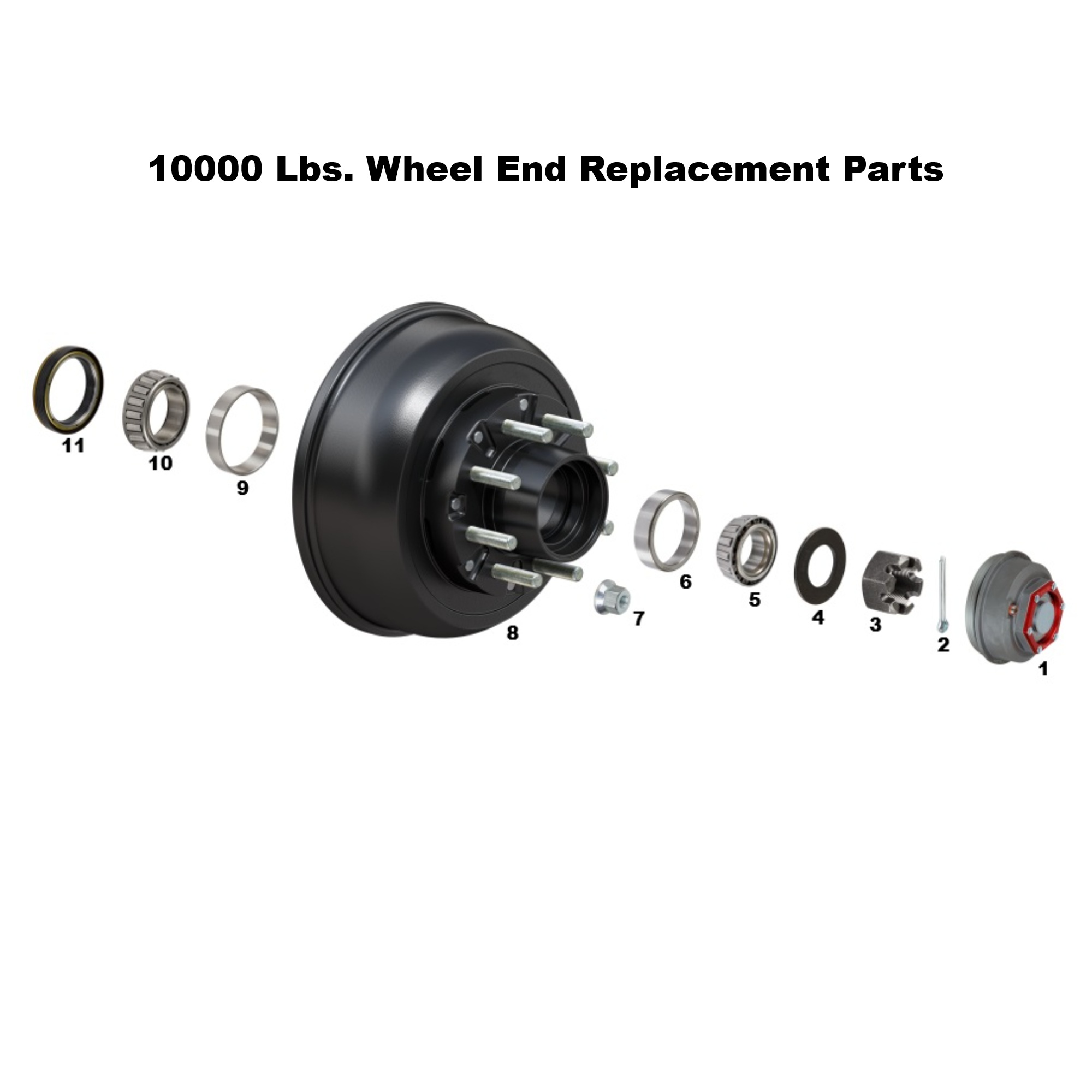 Lippert 183537 10k Brake Drum "Old Style" | Axle Parts | NTI Limited
